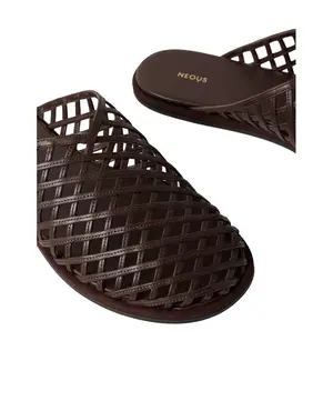 NEOUS Solid Color Leather Slippers