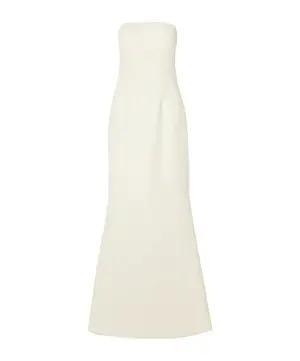 SAFIYAA LONDON Strapless Crepe Gown - No