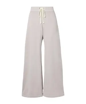 JAMES PERSE Cotton-terry Wide-leg Track Pants