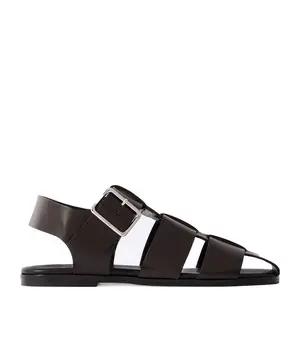 AeydĒ Leather Sandals With Buckle
