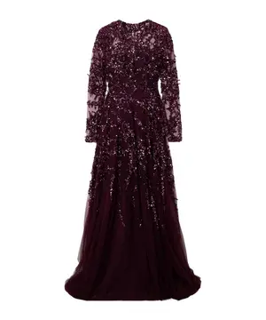 Zuhair Murad Embellished Tulle Gown - Black