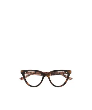 Gucci Tortoiseshell-effect Cat-eye Glasses
