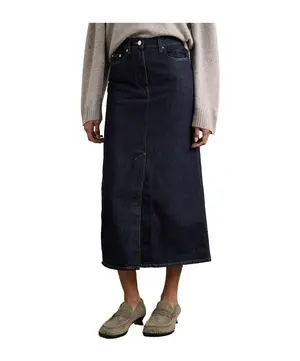 Loulou De Saison Denim Midi Skirt