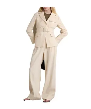 A.L.C. Belted Linen-blend Twill Jacket