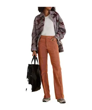 Alexander McQueen Checked Corduroy Flared Pants