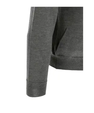 ZANONE Ribbed Turtleneck Knitted Sweater - Gray