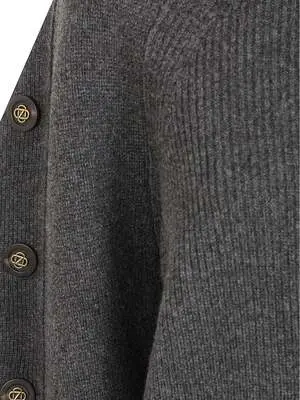 Zimmermann Valiant Buttoned Turtleneck Sweater - Graphite