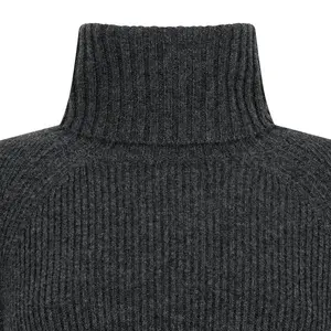 Zimmermann Valiant Buttoned Turtleneck Sweater - Graphite