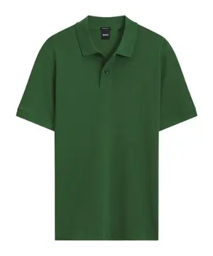 Hugo Boss Regular-fit Piqué Polo Shirt - Green