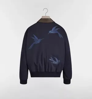 Dior Colibri Aviator Jacket With Embroidered Motifs