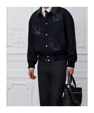 Dior Colibri Aviator Jacket With Embroidered Motifs