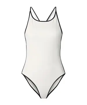 Marysia Two-tone Swimsuit - White