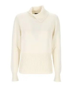 GRAN SASSO Ribbed-knit Shawl-collar Sweater - No