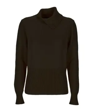 GRAN SASSO Turtleneck Sweater - Black