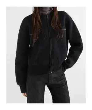 LEMAIRE Zipped Top In Alpaca Wool Blend