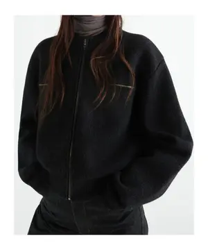 LEMAIRE Zipped Top In Alpaca Wool Blend