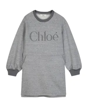 Chloé Logo-print Long-sleeve Dress - No