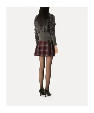VIVIENNE WESTWOOD Checked Cropped Cardigan
