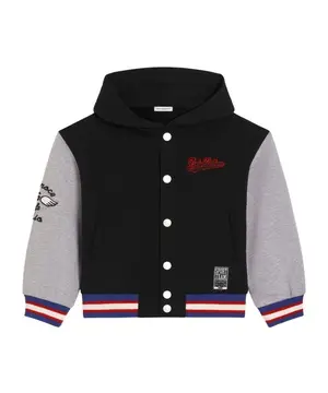 Dolce & Gabbana Cotton Sweatshirt With Patch - Black