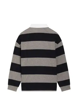 Dolce & Gabbana Striped Long-sleeve Polo Shirt