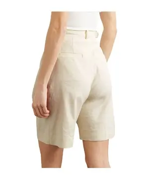 Tove Pleated Linen-blend Shorts