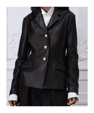 Dior Long-sleeve Leather Jacket