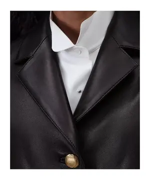 Dior Long-sleeve Leather Jacket