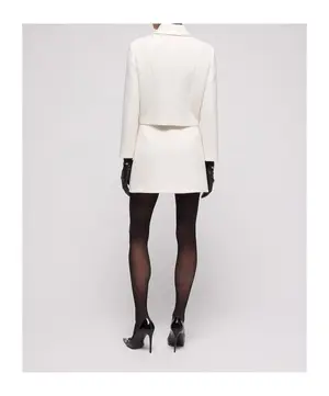 Gucci Crêpe Wool Jacket With Double G Buttons - White