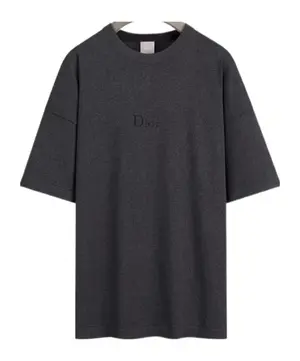 Dior T-shirt With Signature, Oversized Fit - Gray