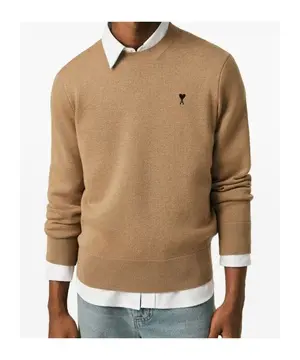 AMI Paris Crew Neck Long-sleeved Knitwear