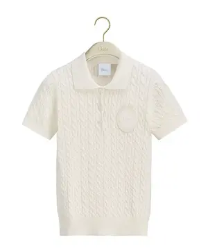 Dior Short-sleeved Wool Knit Top