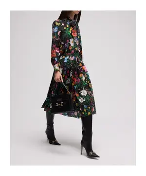 Gucci Printed Silk Crêpe De Chine Dress