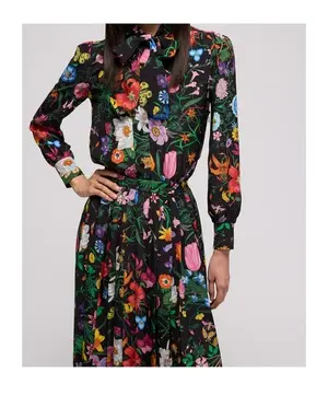 Gucci Printed Silk Crêpe De Chine Dress