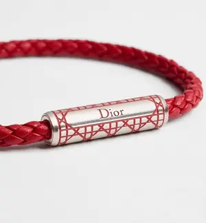 Dior Cannage Woven Leather Bracelet