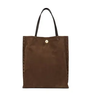 ZANELLATO A Spasso Stud-embellished Clasp Medium Tote Bag - Brown