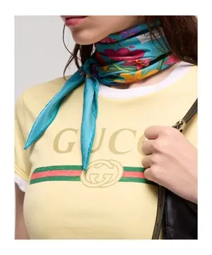 Gucci Printed Diamond Scarf - Multi-color