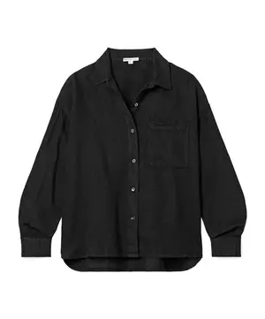 JAMES PERSE Solid Color Linen Shirt