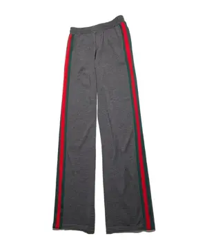 Gucci Leisure Pants With Web - Dark Gray