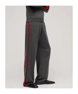 Gucci Leisure Pants With Web - Dark Gray