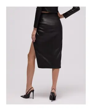 Gucci Lightweight Stretch Leather Skirt