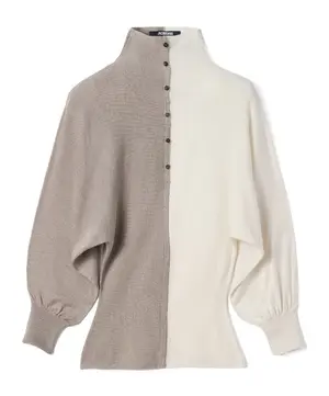 Jacquemus Losange Knit Polo - White