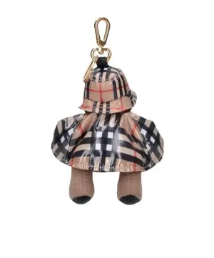 Burberry Checked Bear Keychain