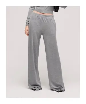 Gucci Leisure Pants With Embroidery - Light Gray