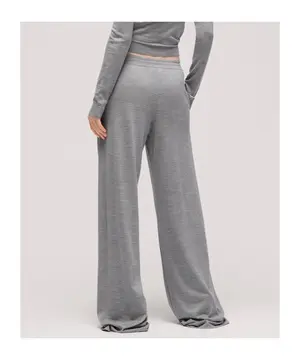 Gucci Leisure Pants With Embroidery - Light Gray