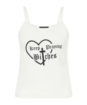 WILLY CHAVARRIA Printed Cotton-jersey Tank - No