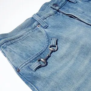 Gucci Flared Cotton Denim Pants