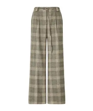 Liu Jo Wide-leg Trousers With A Belt - Beige