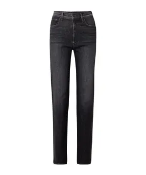 MOTHER Zip Heel High-rise Straight-leg Jeans