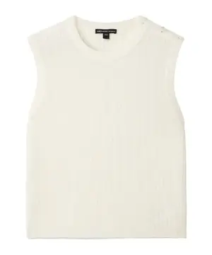 JAMES PERSE Ribbed Brushed Wool-blend Vest