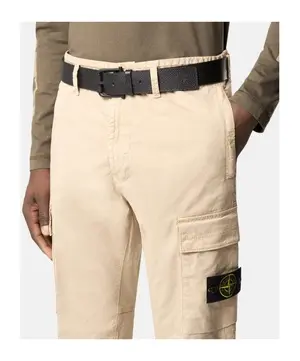 Stone Island Belt With Textured Buckle